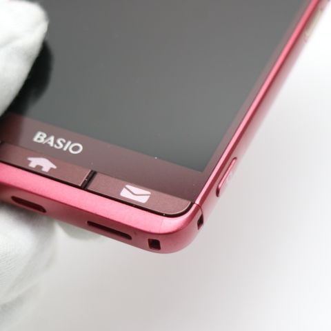 ムスビー｜安心保証 超美品 KYV43 BASIO3 レッド 本体 白ロム【BASIO3 KYV43 au】￥3,600