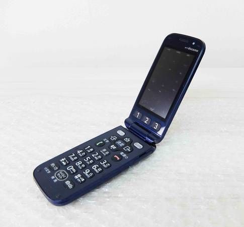 ムスビー｜キャリーモバイル☆docomo らくらくホンベーシック3 ネイビー F-08C #1【 NTTドコモ】￥6,380